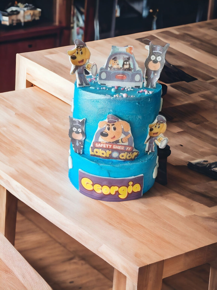 Safety Sheriff Labrador Cake – Cake On The Road