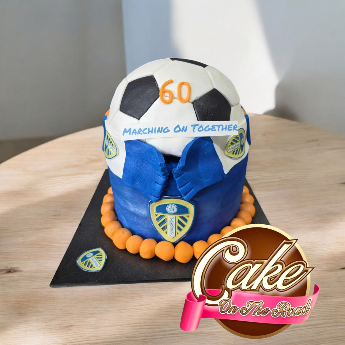 Soccer Cake with Scarf – Cake On The Road